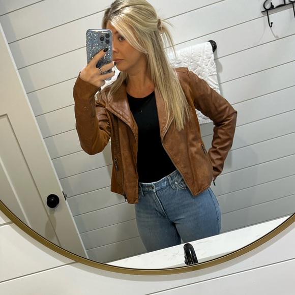 TCEC | Jackets & Coats | Tcec Faux Leather Jacket | Poshmark